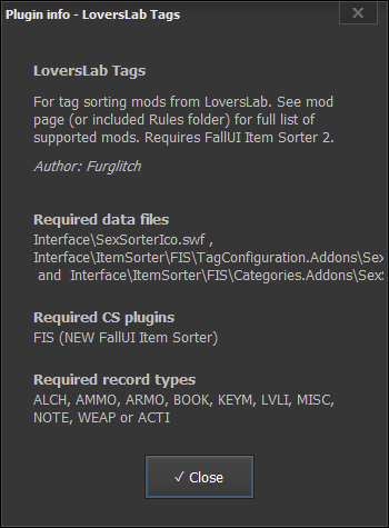 Complex Item Sorter Plugin for LoversLab Mods - Downloads - Fallout 4 Adult & Sex Mods - LoversLab