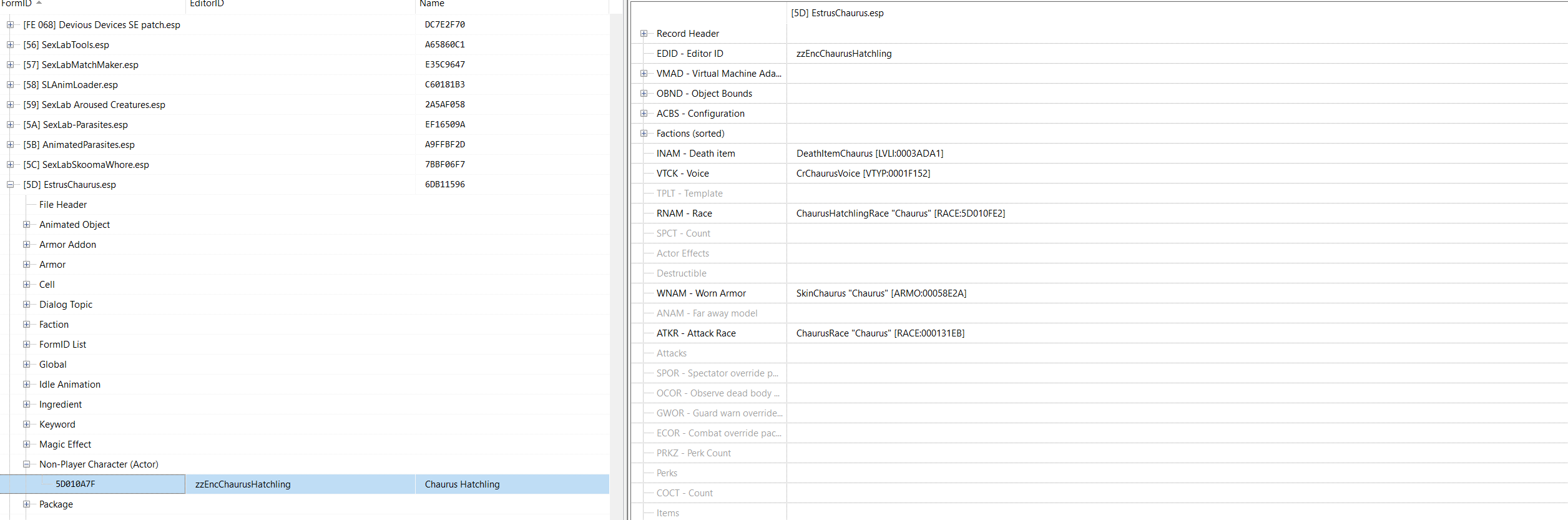 Estrus Chaurus+ Invisible chaurus hatchlings - Technical Support ...
