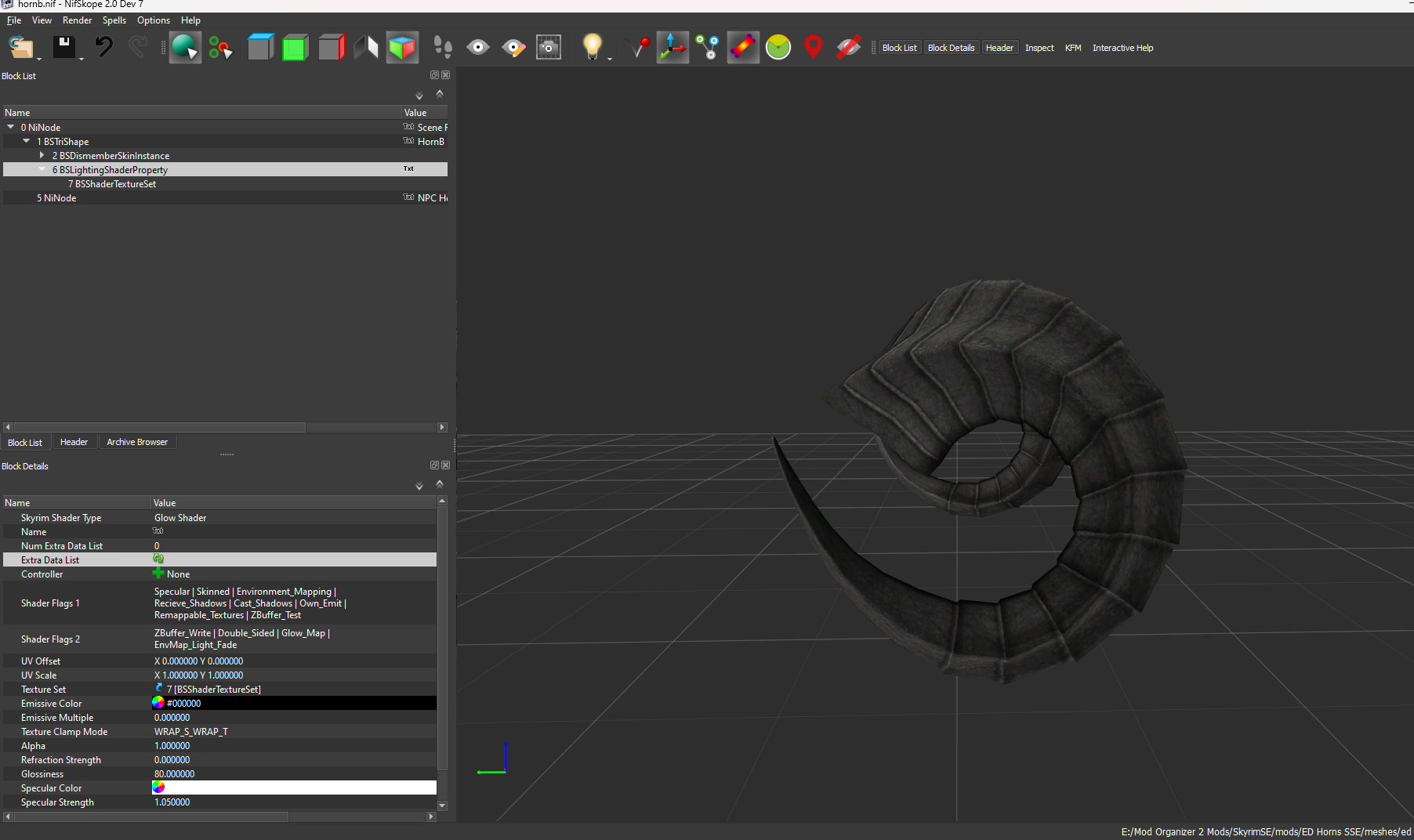 Help with ED Horns SSE - Technical Support - Skyrim: Special Edition - LoversLab