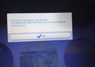 Les sims 4 n'a pas pu se charger à cause de WickedWhims. Je continue à ...