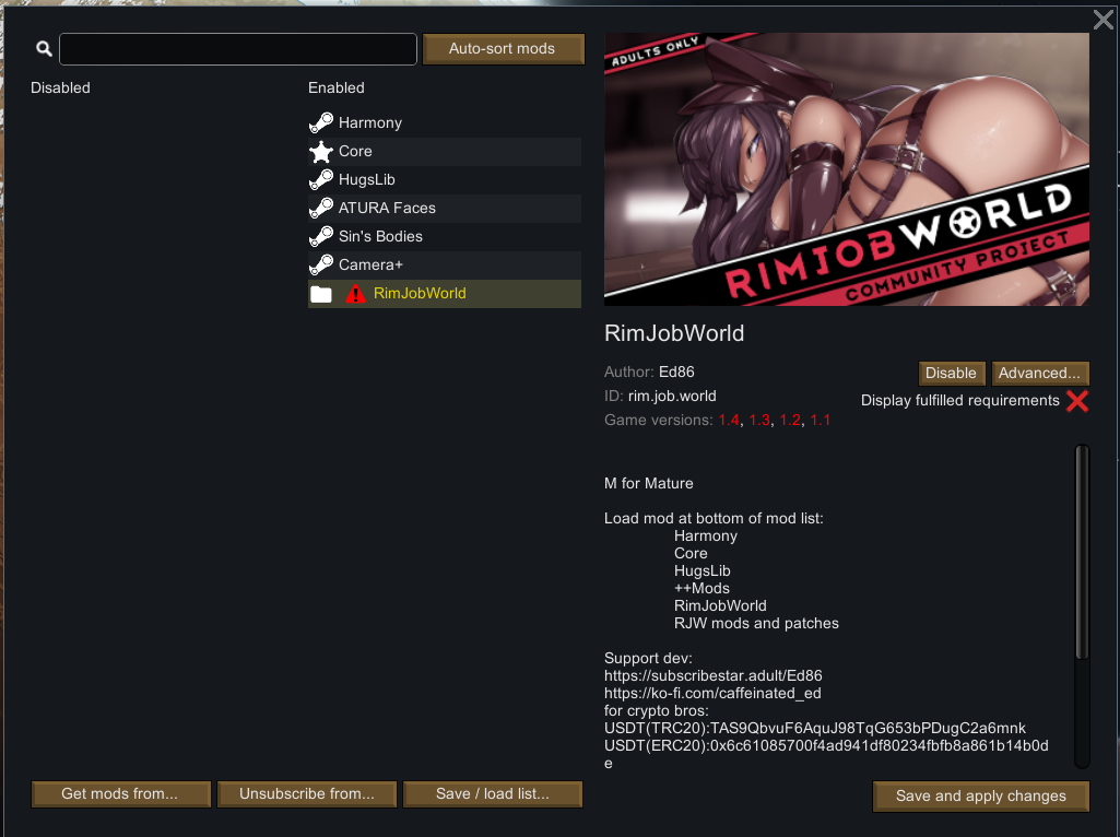 Rimjobworld Error V154 Rimworld Loverslab 