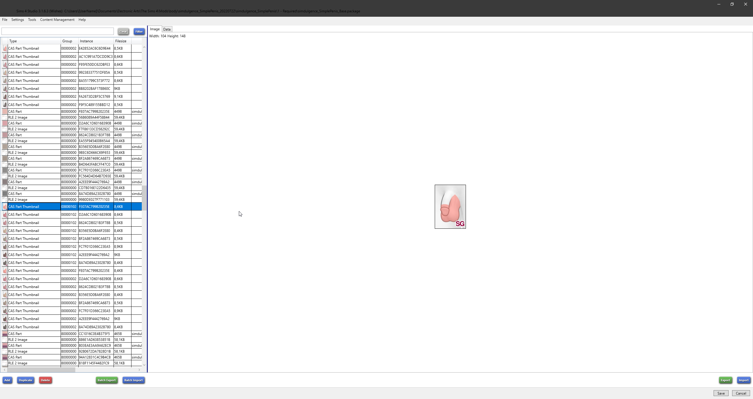 DOES ANYONE KNOW WHAT FILE IS THIS SIMDULGENCE PENIS COLOR OVERLAY FROM ...