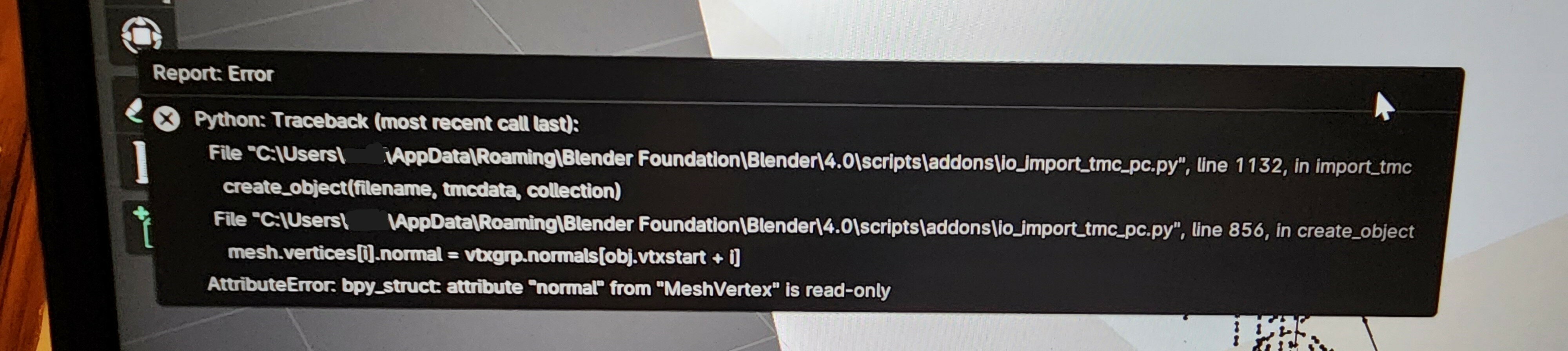 Getting This Error For Tmc Import Plugin Which I Didnt Used To Get On My Previous Setup I Have 3913