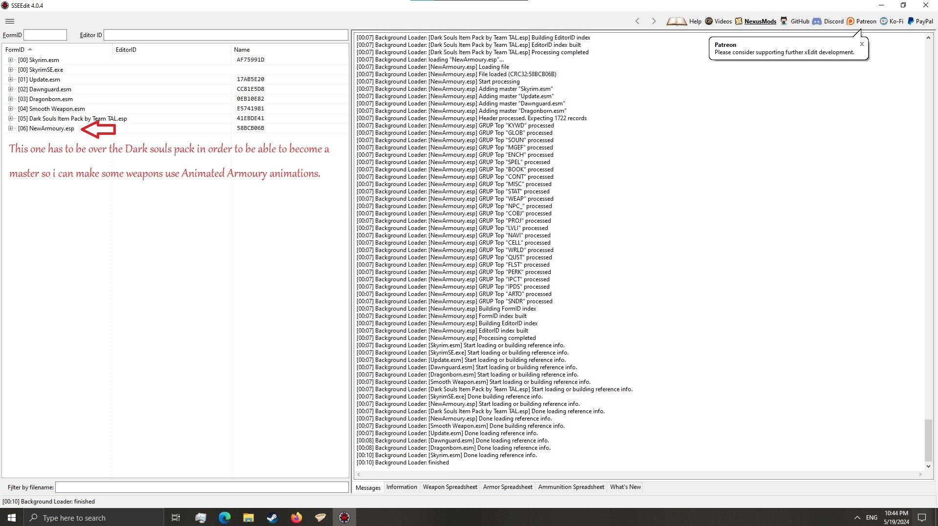Assistance with a ssedit load master addition. - Technical Support ...