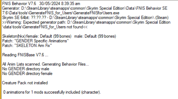 Sexlab Animations Not Starting Technical Support Sexlab Framework