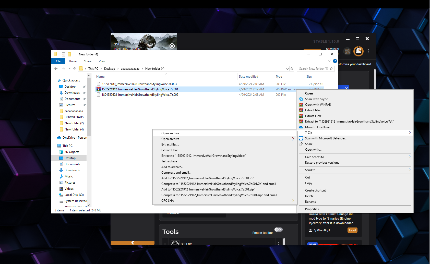 Immersive Hair Growth and Styling Skyrim SE Voice packs - Downloads ...