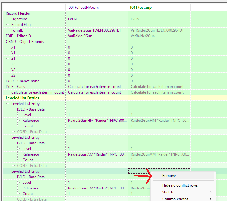 FNV Edit: Editing leveled lists to change generic NPCs genders ...