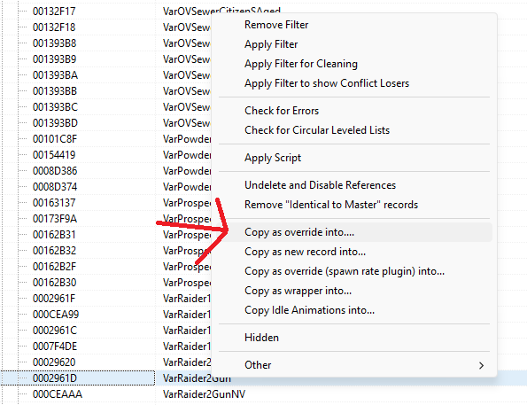 FNV Edit: Editing leveled lists to change generic NPCs genders ...