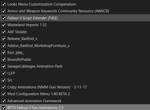 Animations Not Starting I Think Technical Support Advanced Animation Framework Loverslab