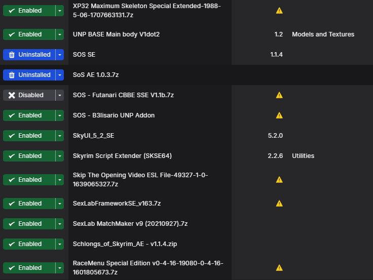Sexlab Crashes At Mod Configuration Technical Support Skyrim Special Edition Loverslab