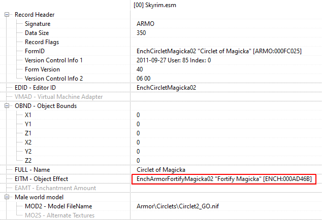 How to add buffs / debuffs to jewelry or clothing items? - Skyrim ...