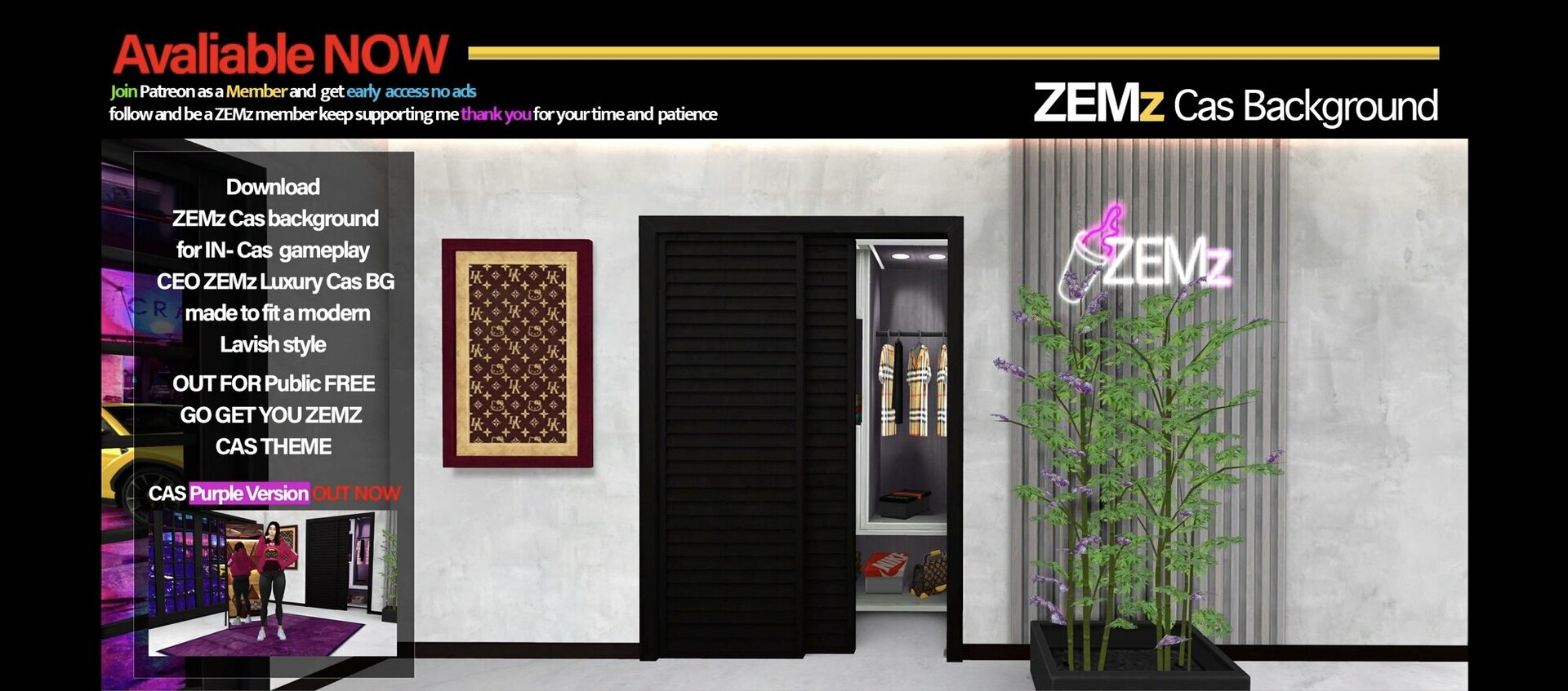 ZEMz Cas Background - LUX GREEN - LUX PRUP - Other - LoversLab