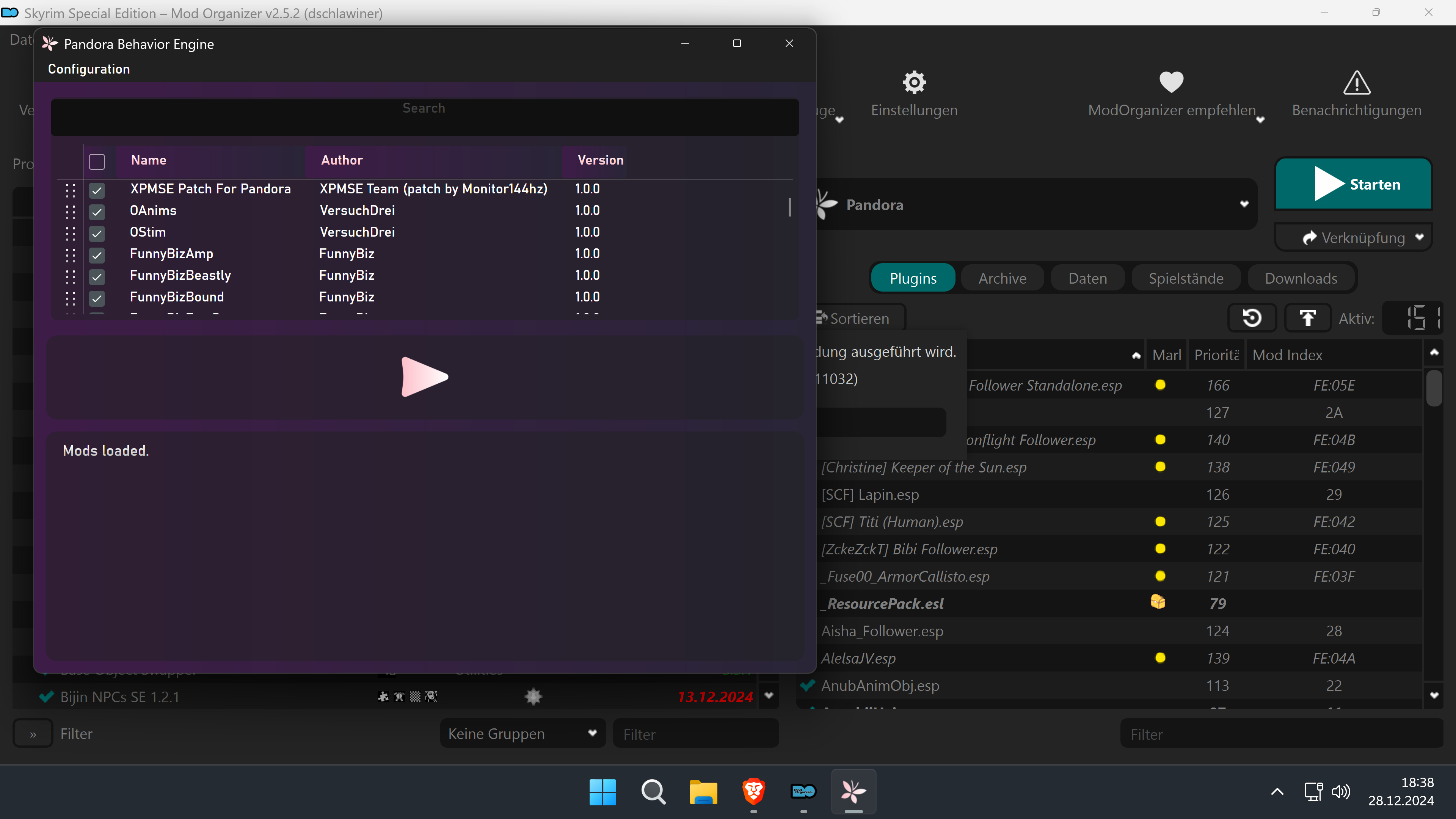 T Pose Bug even if after running Pandora - Technical Support - Skyrim ...