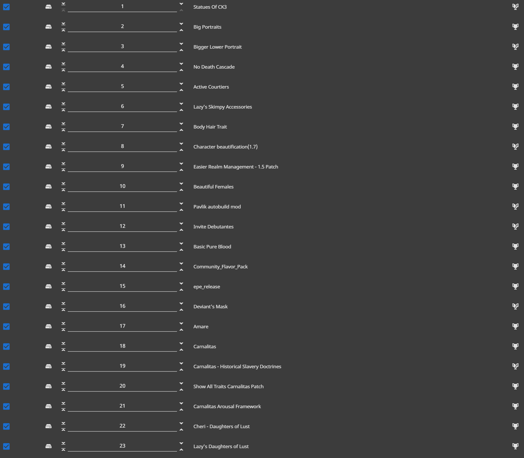 Barbershop causing CTD...probably mod order issues :( - Crusader Kings 3 - LoversLab