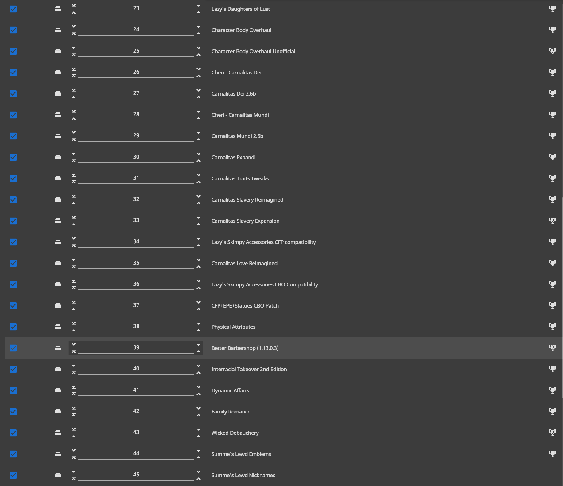 Barbershop causing CTD...probably mod order issues :( - Crusader Kings 3 - LoversLab