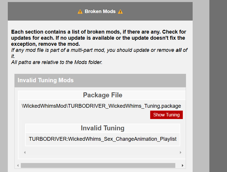 Cannot Run v183a - Cross Posted - Technical Support - WickedWhims - LoversLab