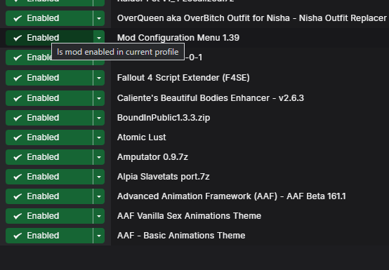 AAF Home/F11 key not working. - Advanced Animation Framework - LoversLab