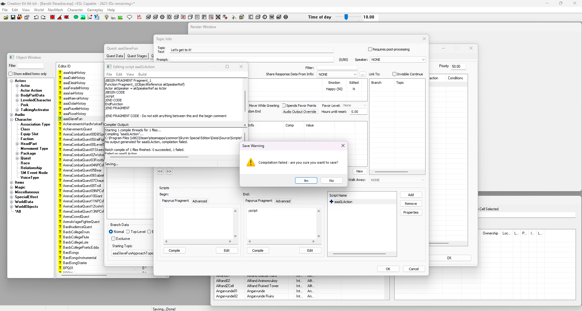 [Creation Kit] Source script SexLabFramework Property SexLab auto not working [SOLVED ...