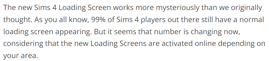 Dynamic Loading Screen - Mod - Downloads - The Sims 4 - LoversLab