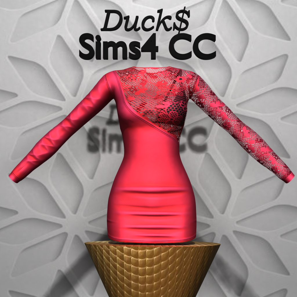 Ducks_Dilla Dress - Downloads - The Sims 4 - LoversLab