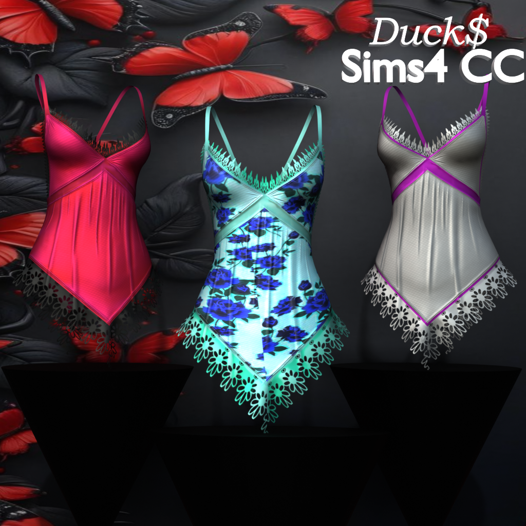 Ducks_Amanda Dress - Downloads - The Sims 4 - LoversLab