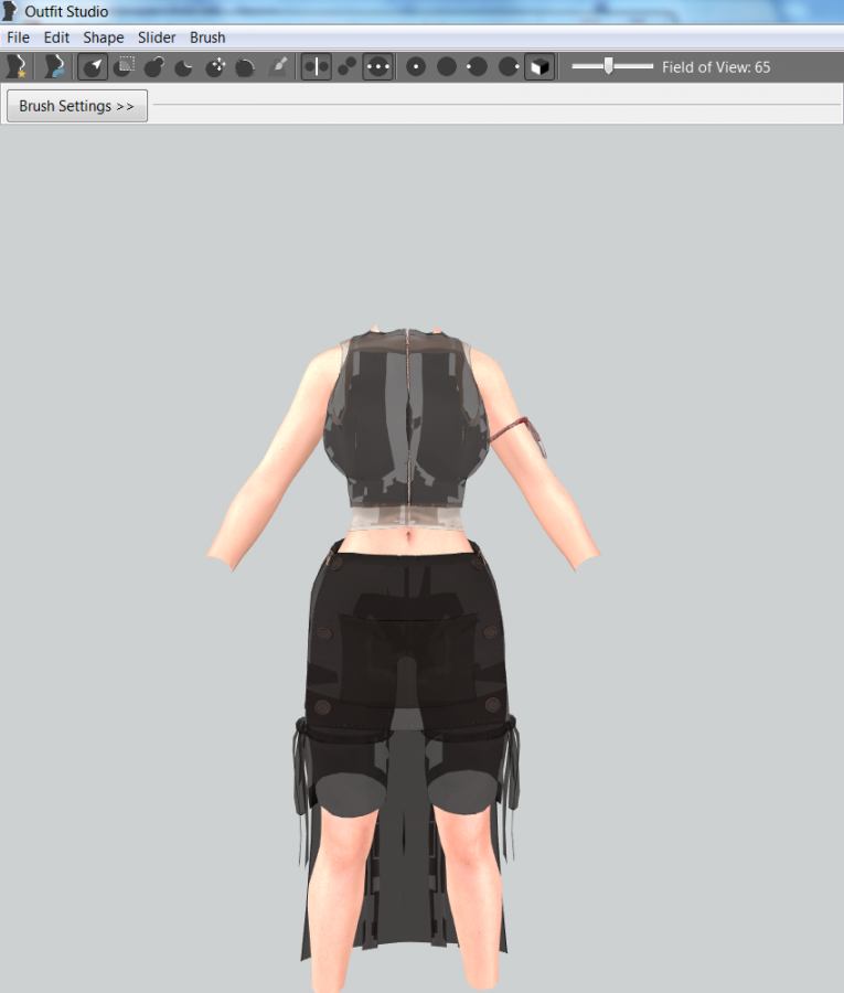 Outfit Studio outfit has wierd transparent texture? - Skyrim Technical ...