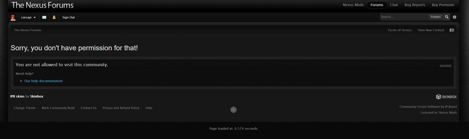 Cant Access Nexus Forums Problem Solved Thanks Everyone Skyrim General Discussion Loverslab
