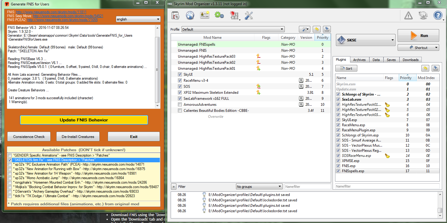 Fnis Wont Read Sexlab Technical Support Sexlab Framework Loverslab
