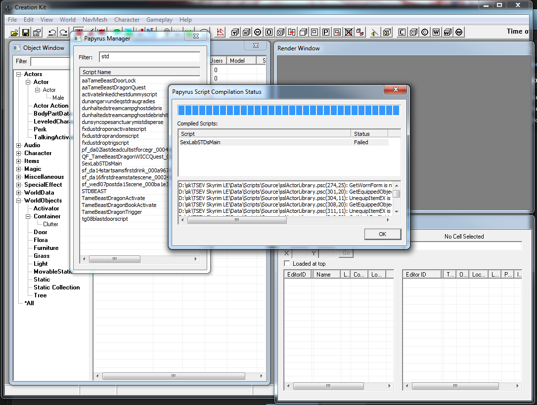 have problem when compile psc to pes - Skyrim Technical Support - LoversLab