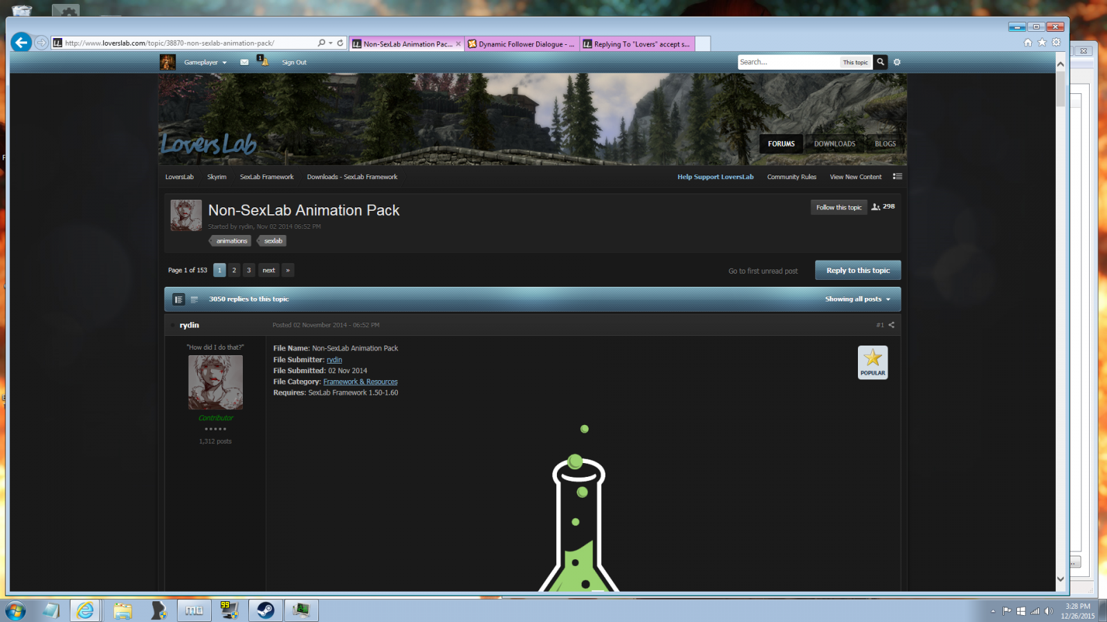 Lovers Accept Sex Offer But Just Stands Still Skyrim Technical Support Loverslab
